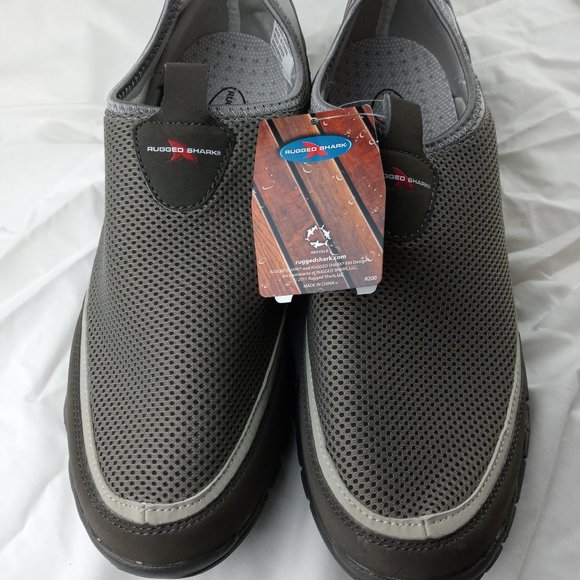 Rugged Shark | Shoes | Rugged Shark Aquamesh Slip On Loafers Steel Gray ...